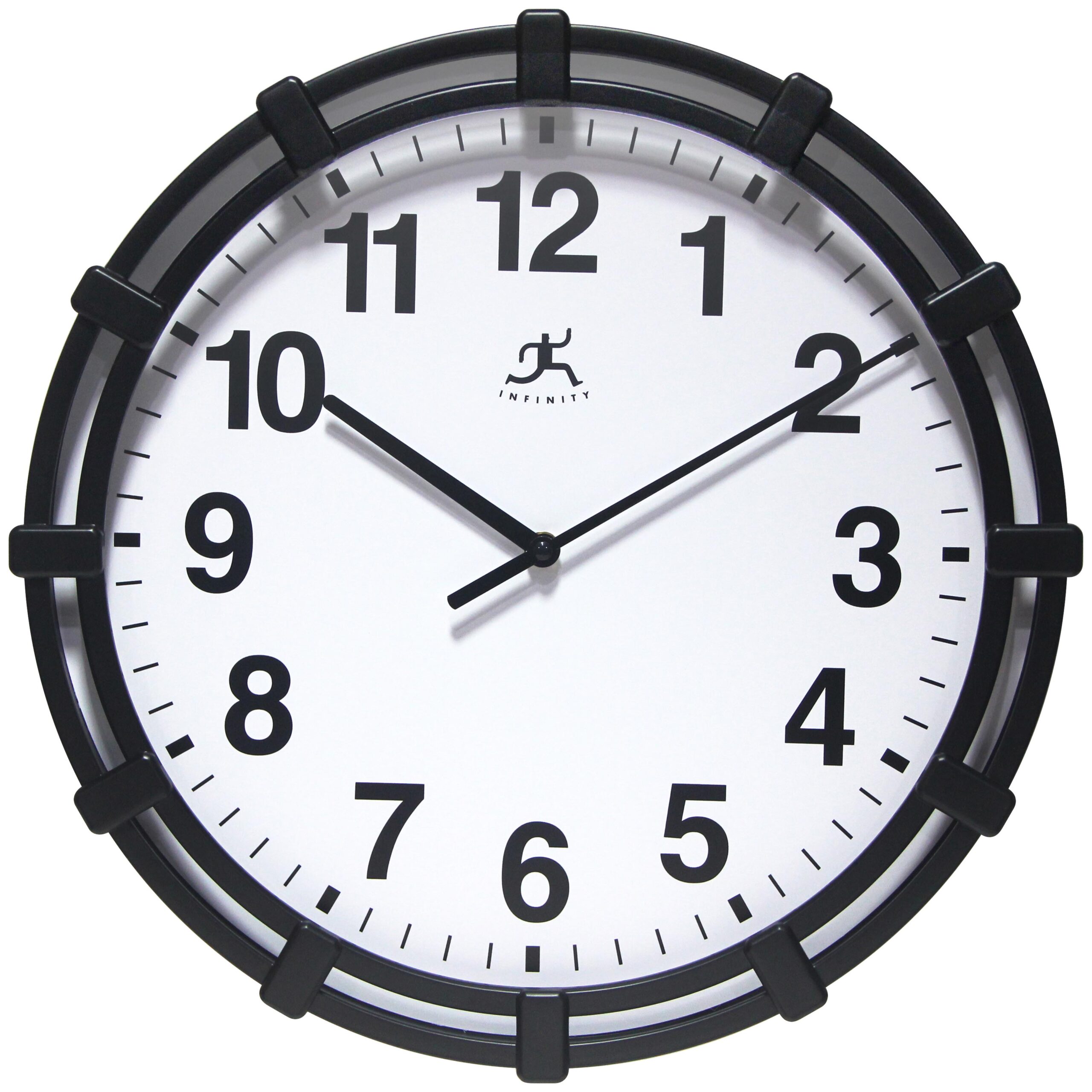 Skipper 16" Wall Clock, Black - SKU #20309BK-4547 - Infinity ...